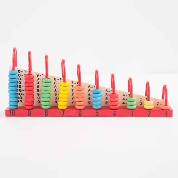 Wooden Abacus Math Calculation Abacus Subtract Educational Counting Toy