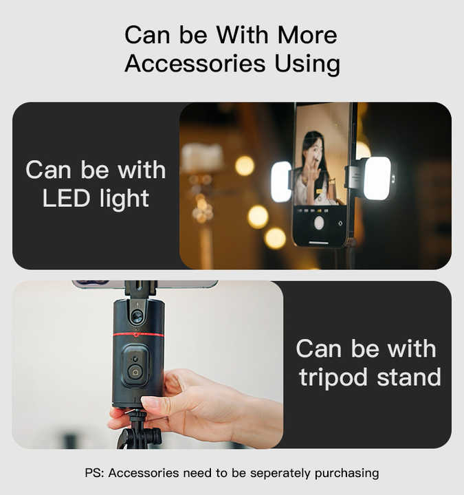 P02 Gimbal Stabilizer - Auto Face Tracking Camera AI Tripod