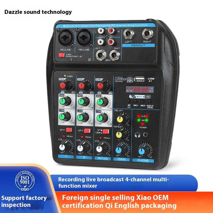 Professional 4-Way Audio Processor for Computer Recording Live Stage ...