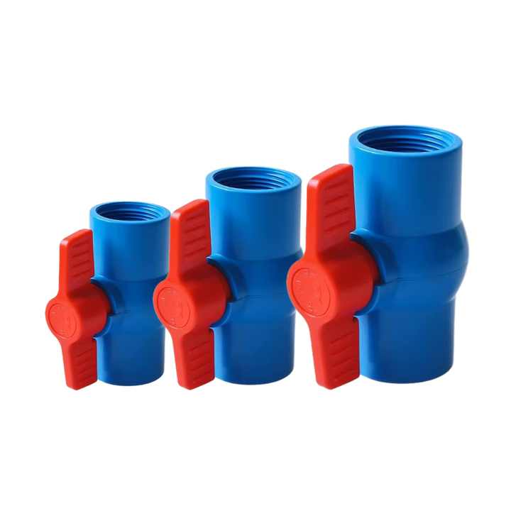 110 PVC Pipes, DN100, Blue Female Threaded Manual Control Water Ball ...