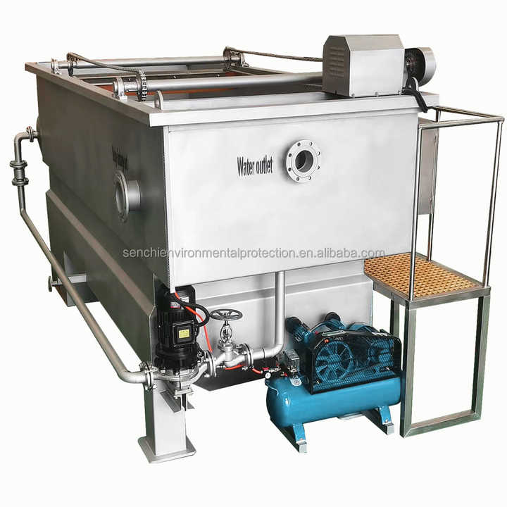 Portable PLC Controlled Dissolved Air Flotation Sewage Treatment Plant ...