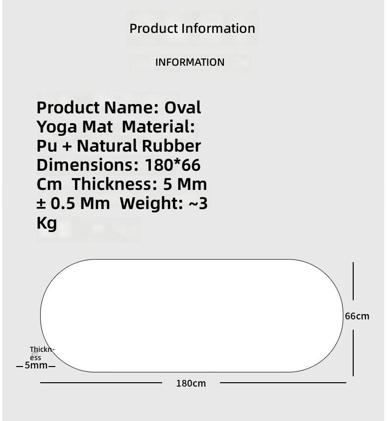 Wholesale Custom Logo Color Size and Shape PU Rubber Yoga Mat High ...