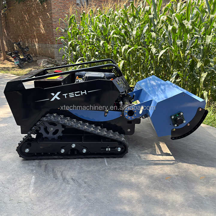 800mm 1000mm 1200mm Flail Mower Crawler Remote Control Lawn Mower With ...