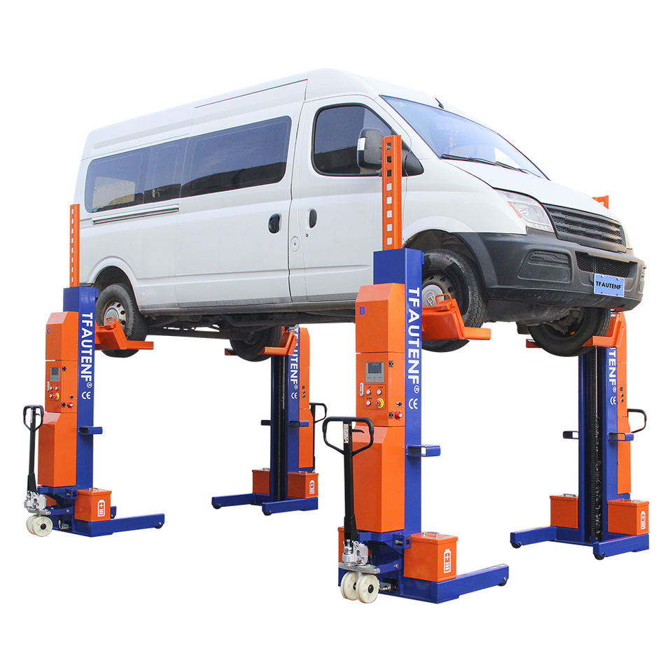 10 Ton Mobile EV Battery Lift - 4 Post Smart Lift for Electric Cars ...