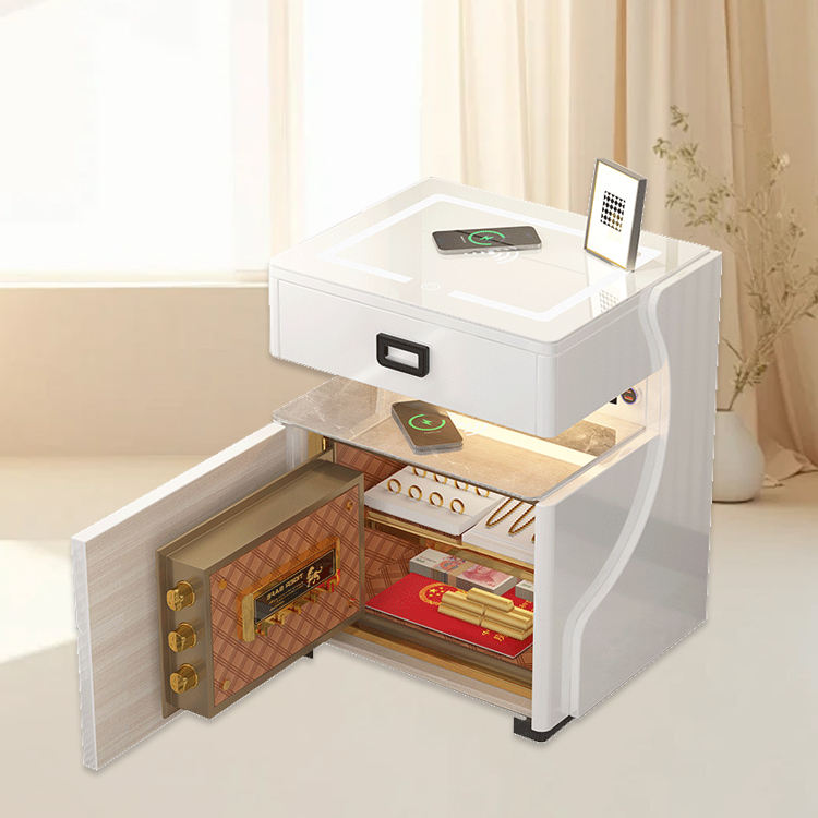 Smart Bedside Table Safe Integrated Simple Modern Bedroom Storage ...