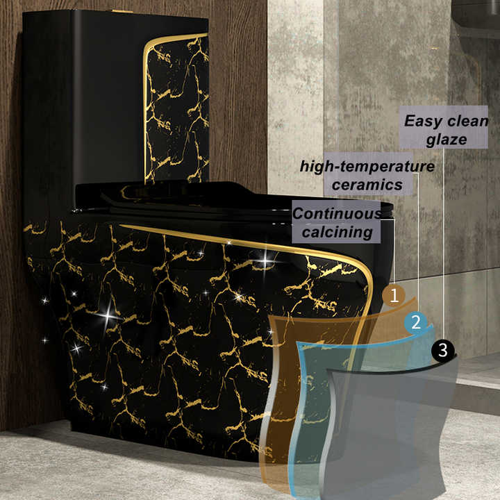 Luxury Gold Black Basin Inodoros - Elevate Your Bathroom