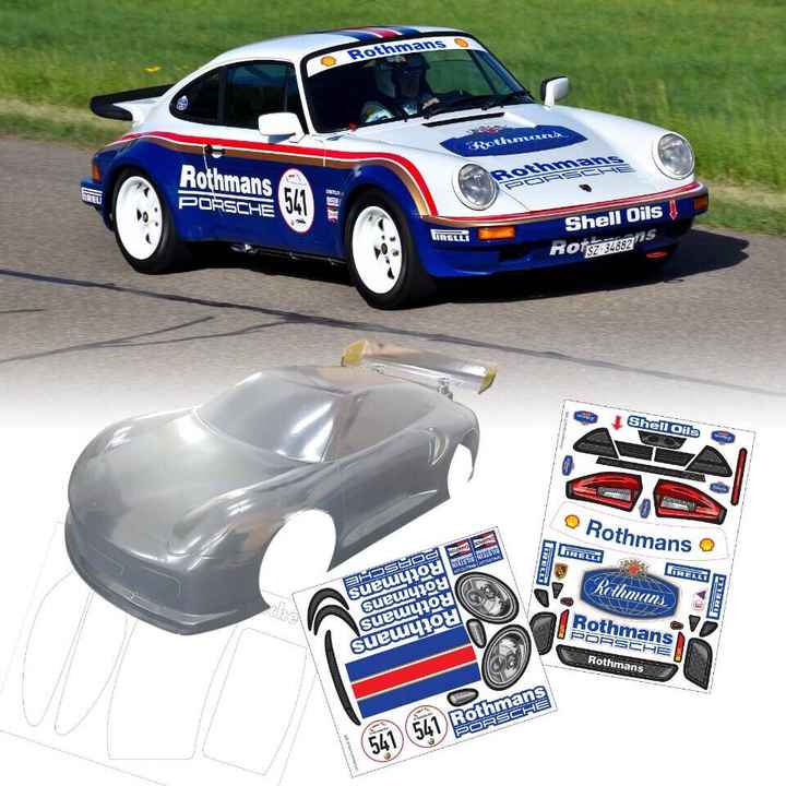 Clear PC RC Car Bodies for 1/10 on-Road Drift CAR - CF TC022