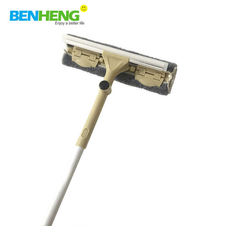 Rotating Window Wiper with Both Squeegee and Cloth Wiper Multi ...