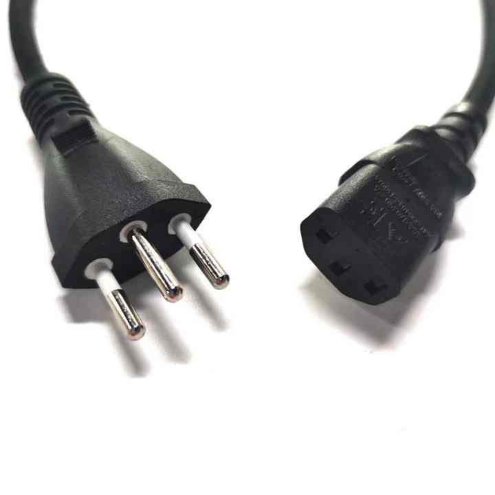 Swiss SEV 1011 to IEC C13 Power Cord 6ft 3-Pin Switzerland Plug to C13 ...