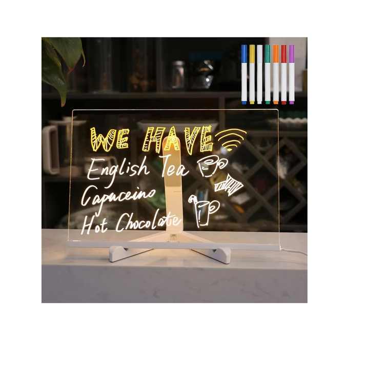 Acrylic Dry Erase Board With Led Customer Reviews For LED Note Board ...