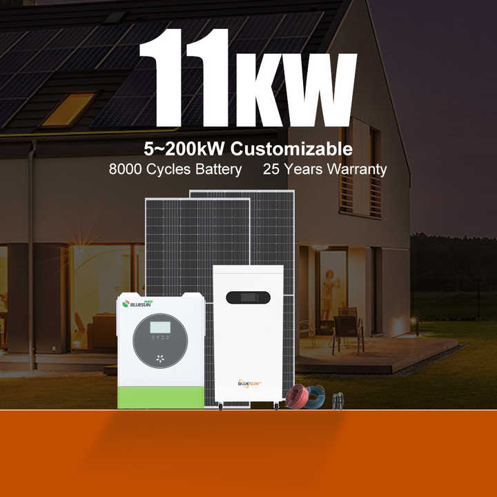 New Products Bluesun Solar Standalone 11kw Solar System 14kwh Battery ...