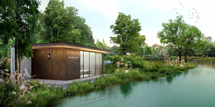 Modern 25 SQM Luxury Prefab Tiny House Modular Villa Designed with ...