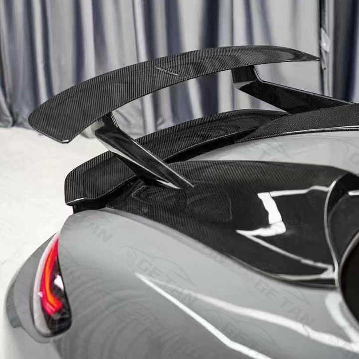 Carbon Fiber High Polished Spoiler Wing for Porsche Cayman 718 Boxster ...