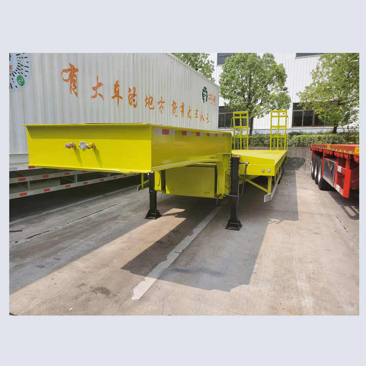 Oriemac: 17m Lowbed Trailer 3 Axles 70ton With 600mm Main Beam| Alibaba.com