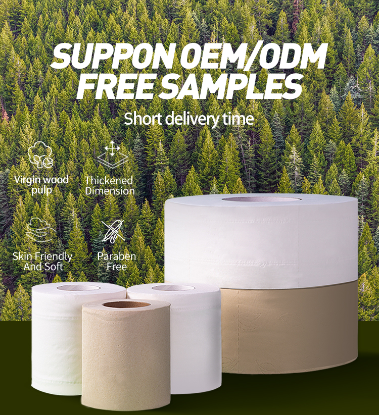 Red Toilet Paper - Eco-Friendly 3ply Bamboo Tissue Wholesale