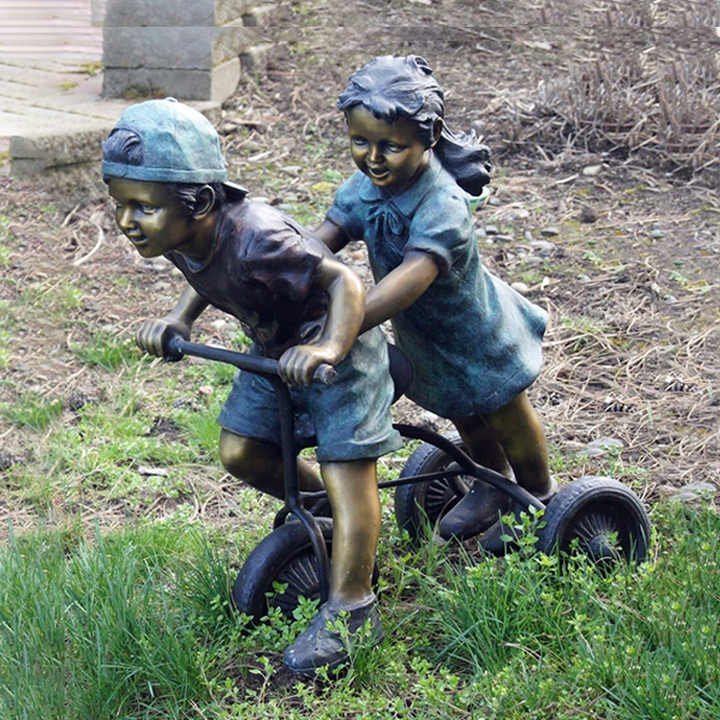 Modern Outdoor Ornament Life Size Casting Metal Brass Bronze Sculptures ...