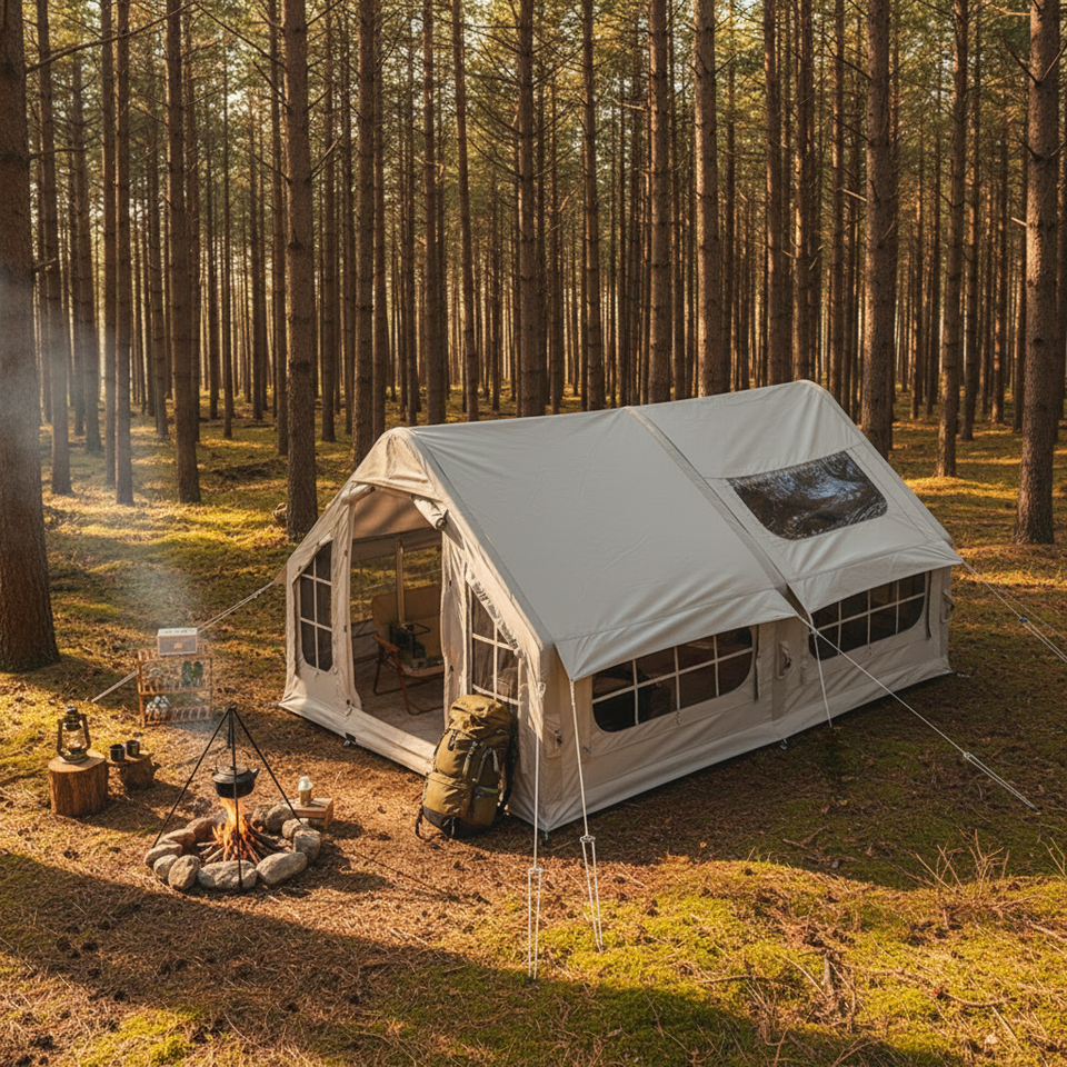 Factory Direct Low-Price Waterproof Inflatable Tent | 2-Bedroom 1 ...