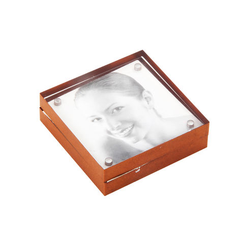 Beautiful photo neon orange acrylic picture frames with back stand 4 x6 ...