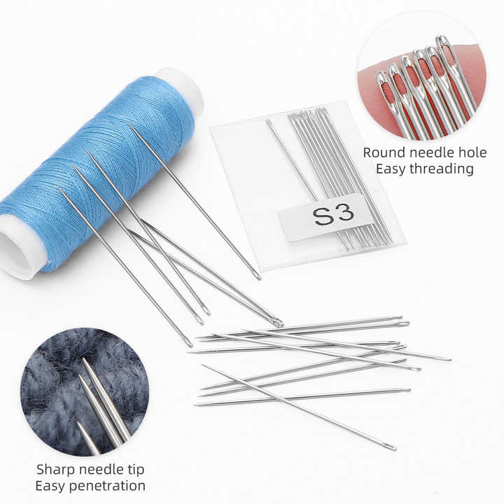 JP Wholesale Small Eye Hand Sewing Sharp Needles Cross Stitch Needles ...