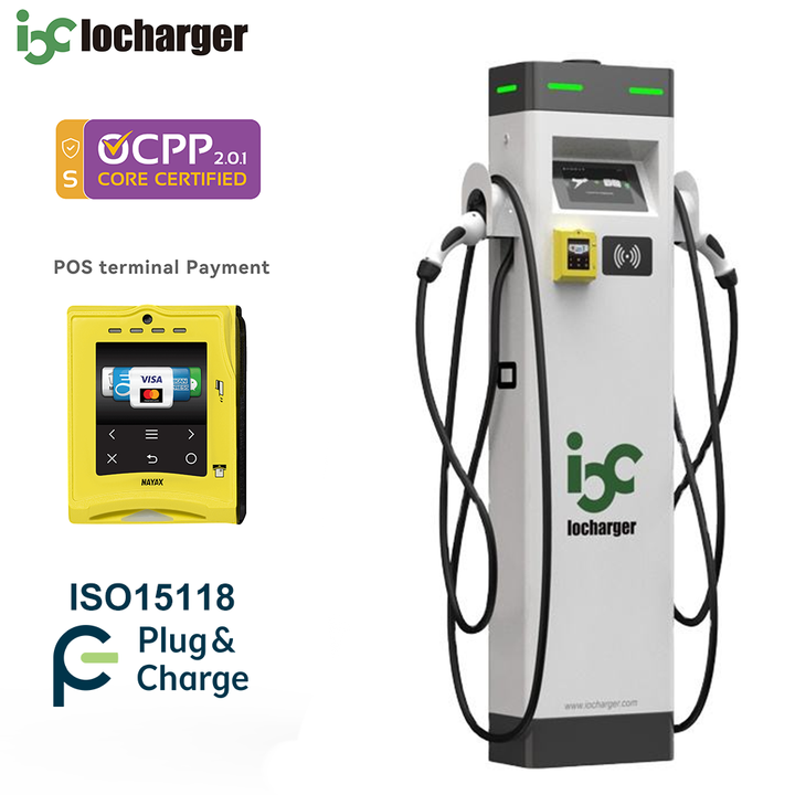 Europe Standard ISO15118 PNC Floor Mounted Charging Stations 2x7kw ...