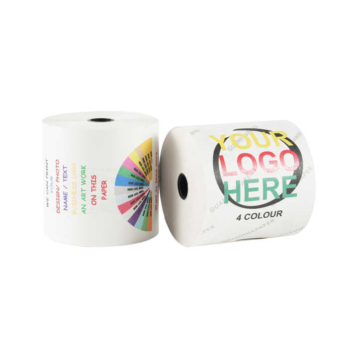 Blue Black Thermal Printer Paper Rolls for POS & ATM