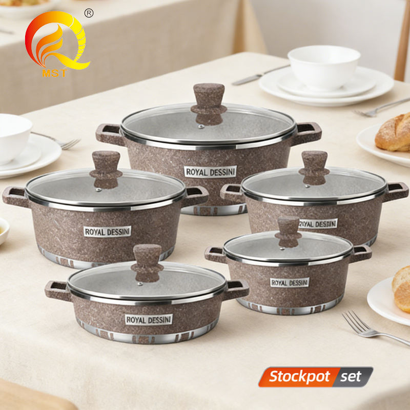 Factory Hot Selling Aluminum Alloy 10pcs Die Cast Soup Pot Casserole ...