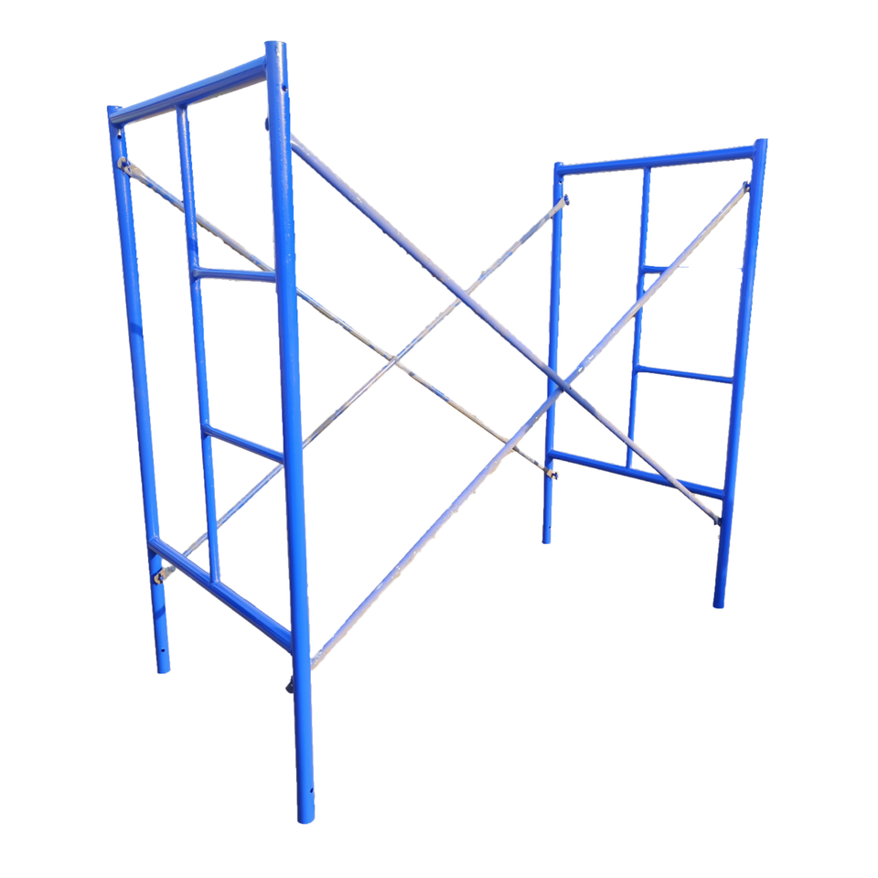 Painted Frame Scaffold with Modular Design, Lock Pins, and Cross Braces ...