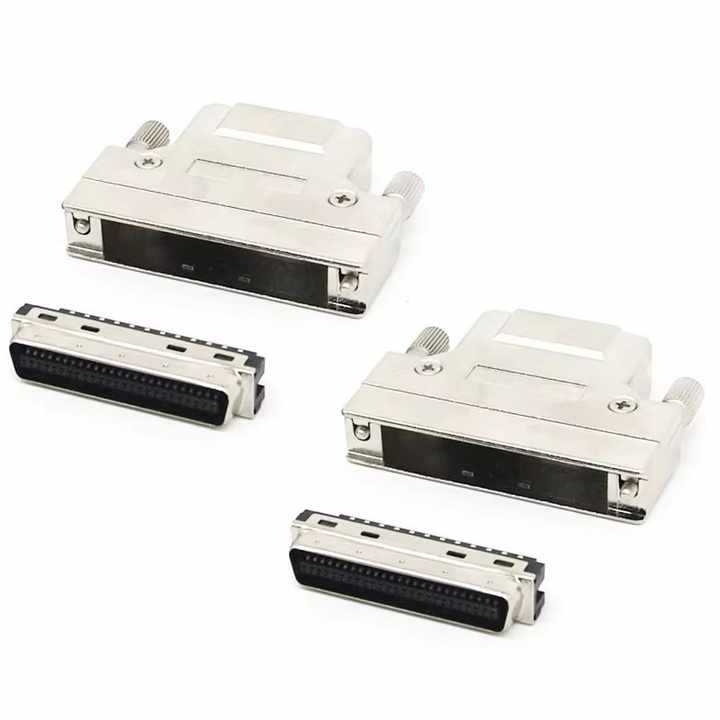 MDR SCSI 50-Pin Male Connector Nickel Plated Copper Contacts Solder ...