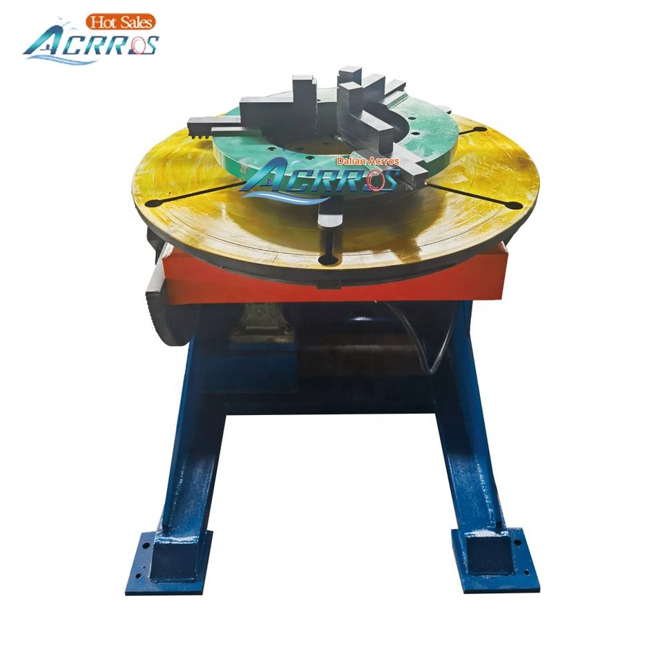 Load 5000kg Pipe Vessel Weld Rotary Table Flange Automatic Turntable ...