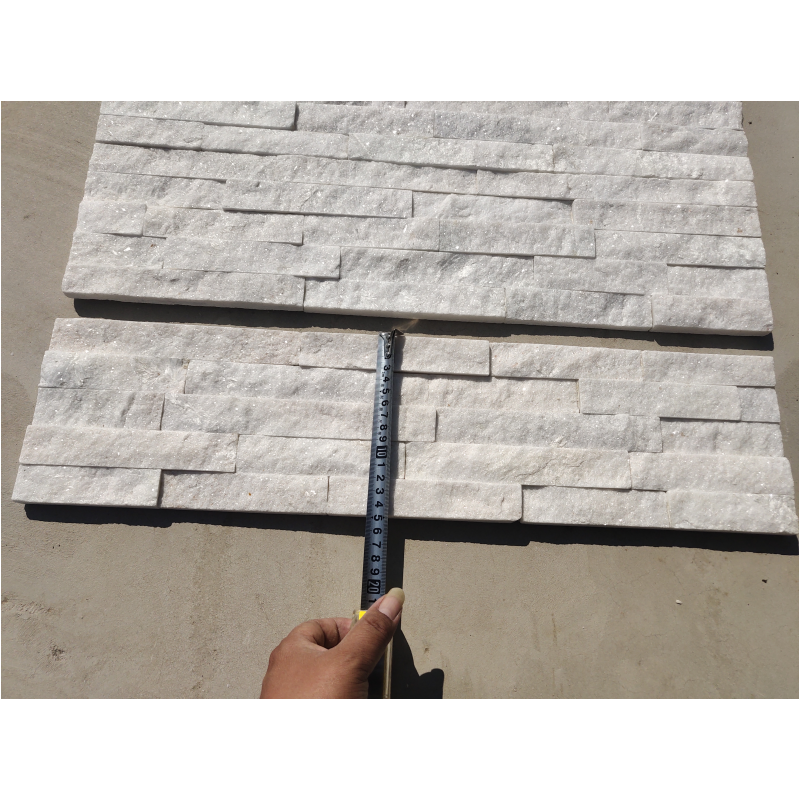 Natural Snow White Quartzite Stone Panels for Walls