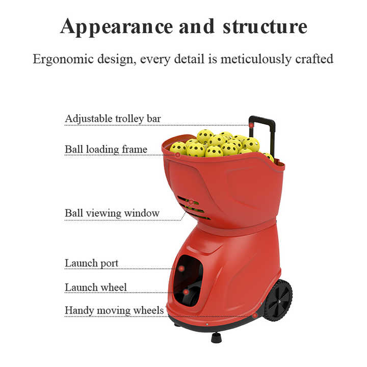 Pusun PP8001 Professional Pickleball Serve Machine Automatic Training ...