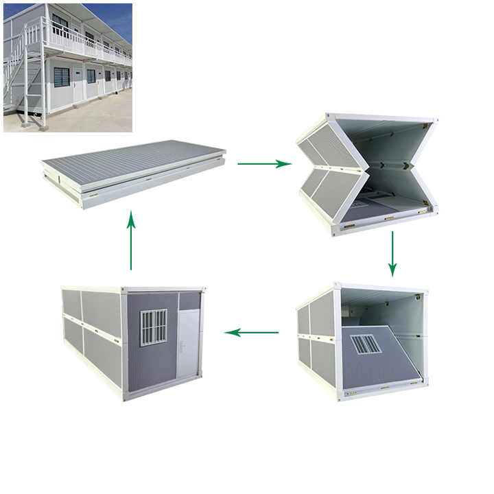 High Quality Prefab Portable Living Folding House Flat Pack