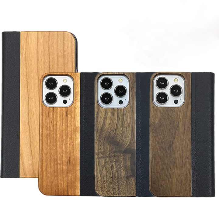 Wooden Mobile Phone Holster Card For IPhone 15 15Promax Mobile Phone ...