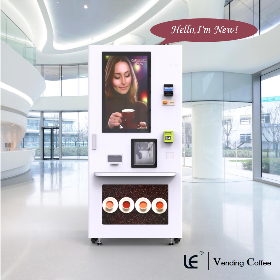 Factory Direct Stand-Type Commercial Matcha Vending Machine Ice Maker ...