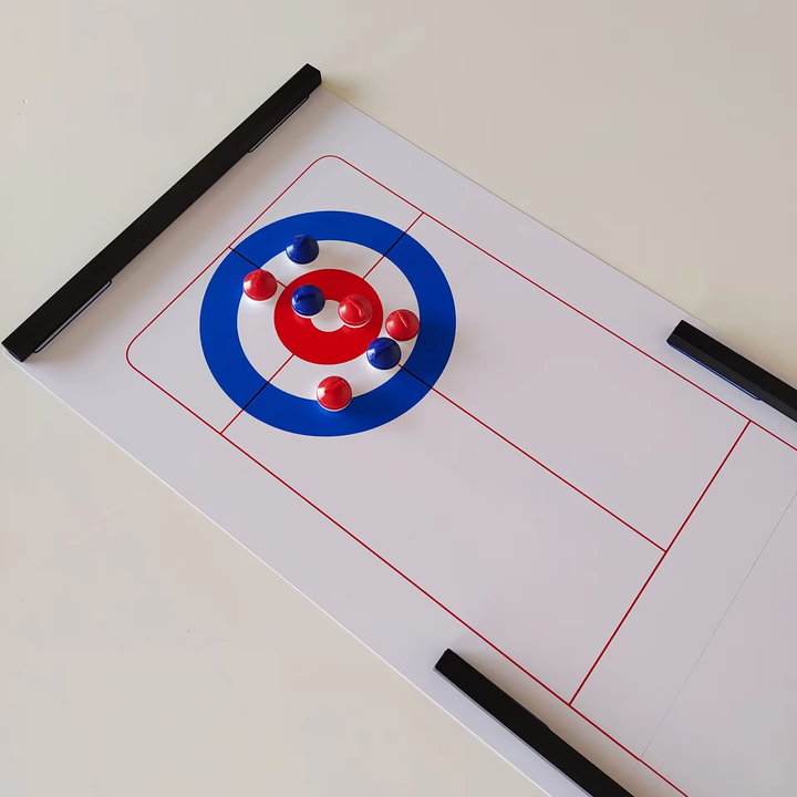 Foldable Mini Curling Table - Fun for Kids & Adults