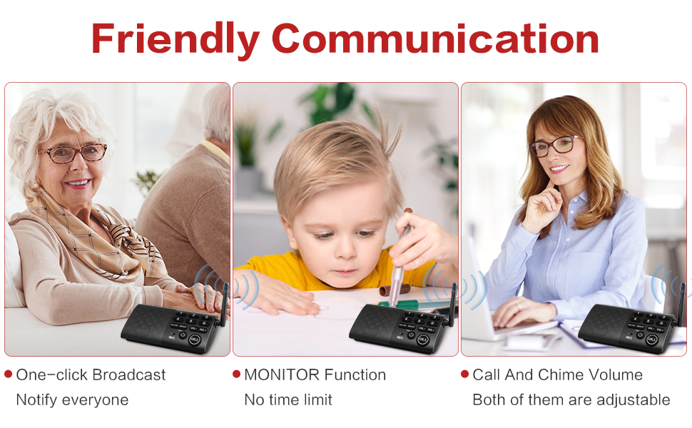 Professional remote intercom system hospital office two-way full duplex ...