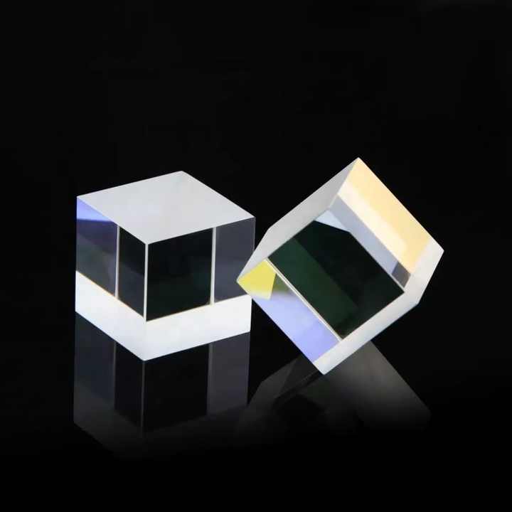50/50 Polarizing 400-700nm Beam Splitter Optics Optical Glass Plate ...