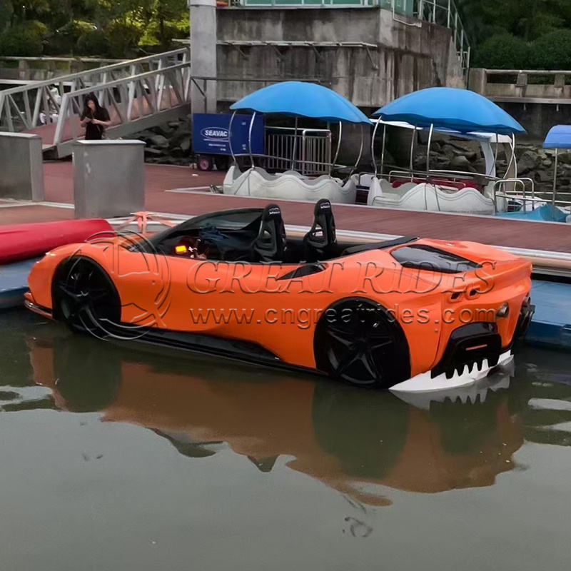 Fiberglass 14.5ft 4.7m Water Jet Car Boat 5 Seater Vehicle for Resort ...