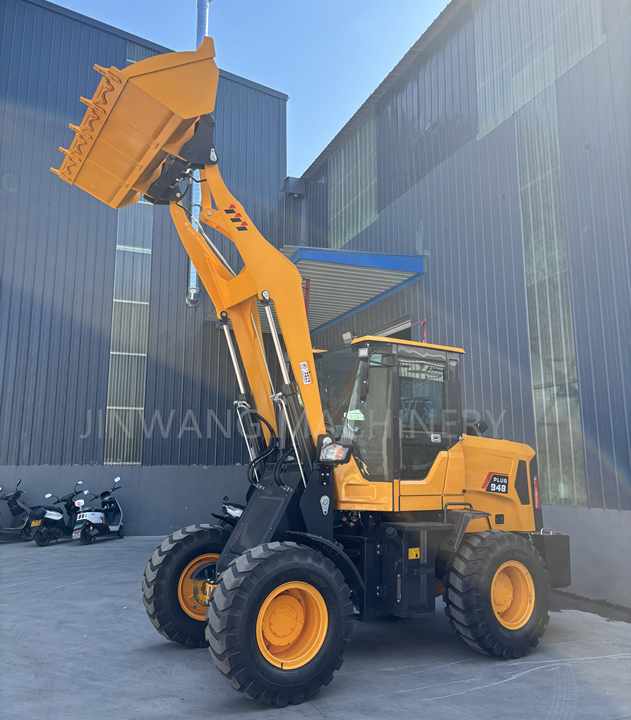 TH09 2tons Wheel Loader Quick Hitch Pallet Forks 4 Wheel Drive Front ...