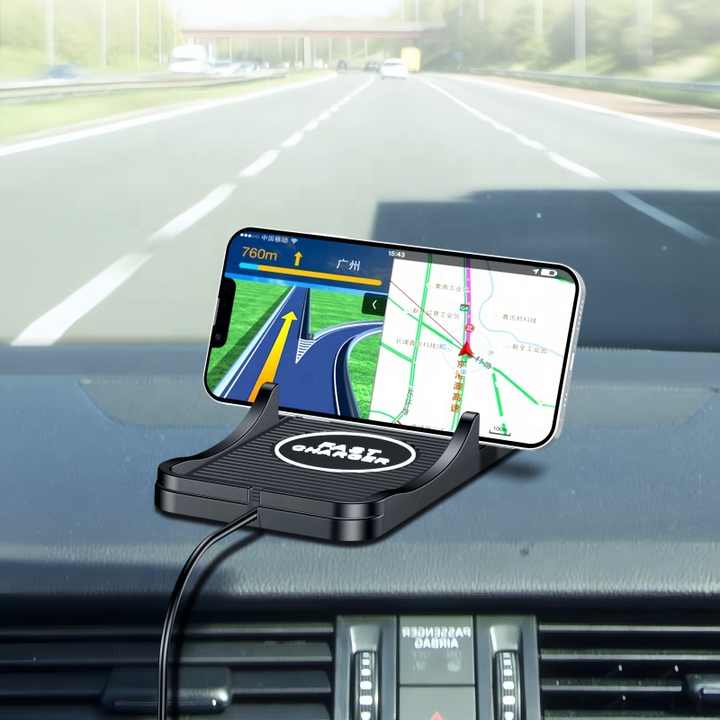 TYPE-C Interface Car Wireless Charging Silicone Base10W 15W 7.5W ...