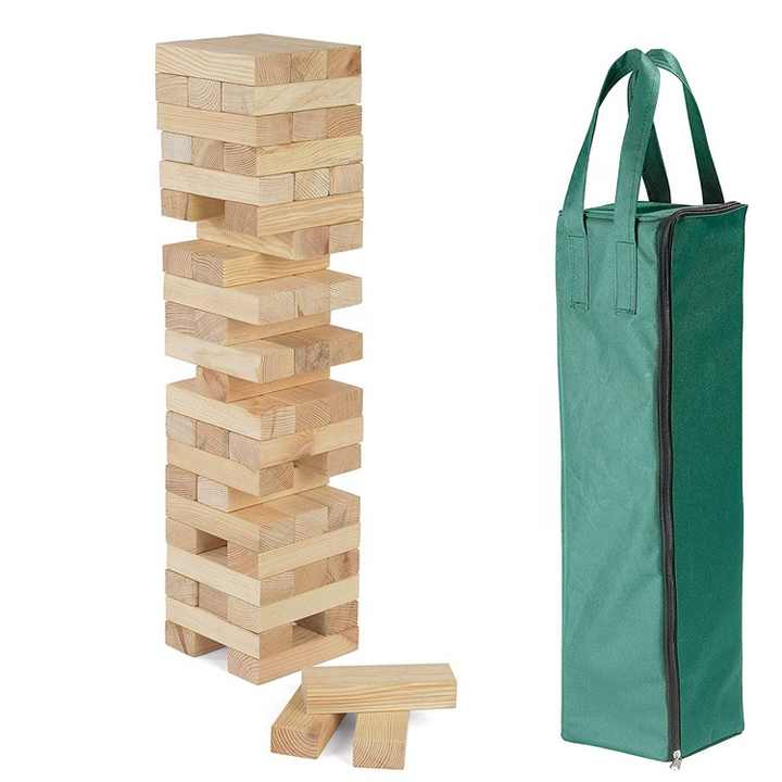 Wooden Timber Tower Jumbo Blocks Giant Board Stacking Game| Alibaba.com