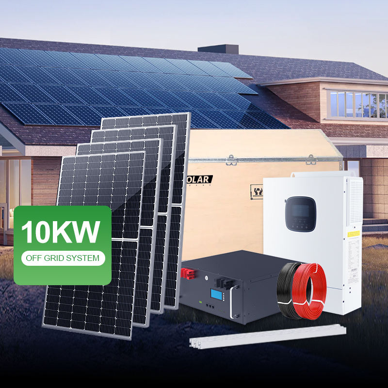 Home Hybrid 5.5kw-11kw Photovoltaic Solar Energy System 55kwh 22kwh ...