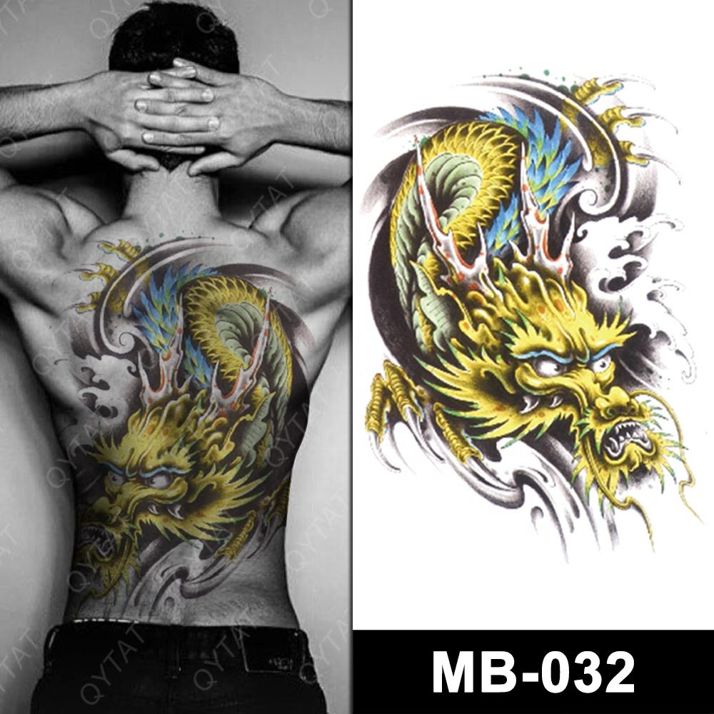 Shop High-Quality Big Temporary Tattoo Designs for Women & Men