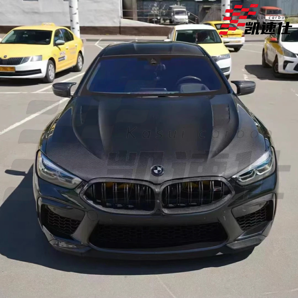 V Style Body Kits for BMW M8 F91 F92 F93 Real 3K Carbon Fiber Bumper ...