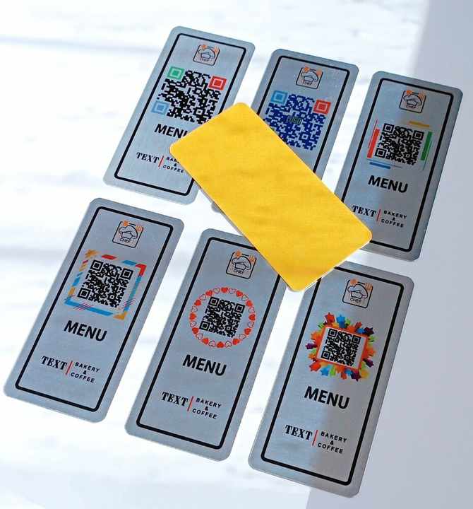 Customized Aluminum Name Plate - Etched Printing & QR Code