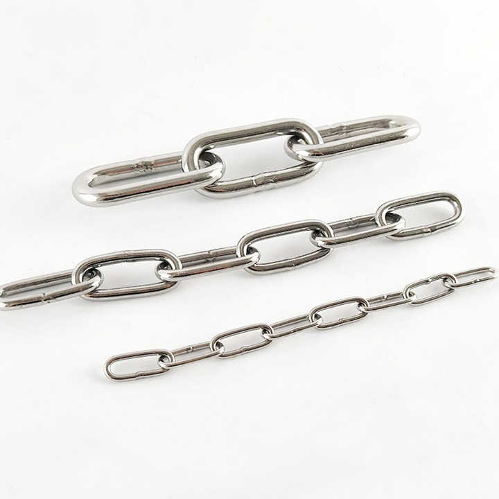 5mm 6mm 7mm 304 316 Stainless Steel Long Round Link Chain DIN763| Alibaba.com