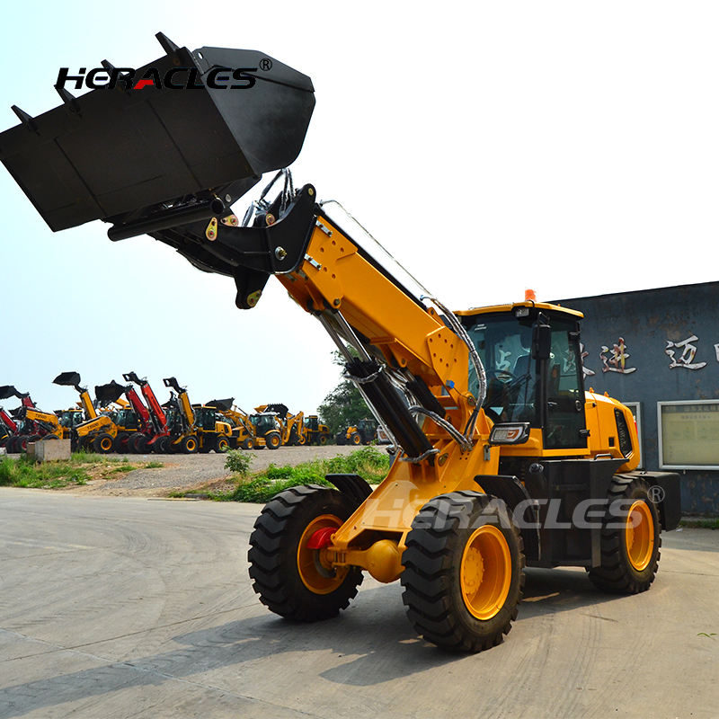 4WD Heavy Duty 3ton Mini Telescopic Front Wheel Loader Quick Change ...