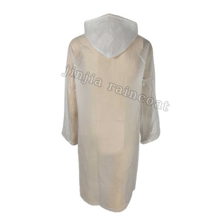 OEM logo Reusabble Full Length White Vinyl Rainwear Rain Cover Poncho ...