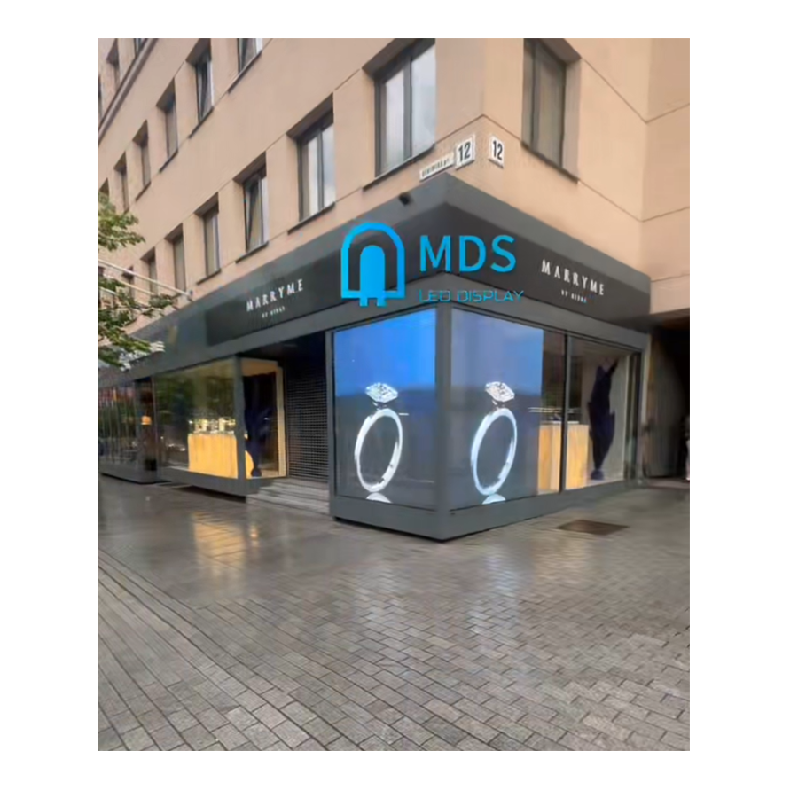Transparent LED Screen: Ultra Thin Adhesive Glass Film Display for ...
