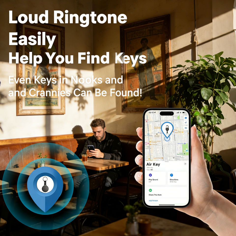 Minimalist Smart Metal Key tracker Bag Pendant Key Finder GPS Keychain ...